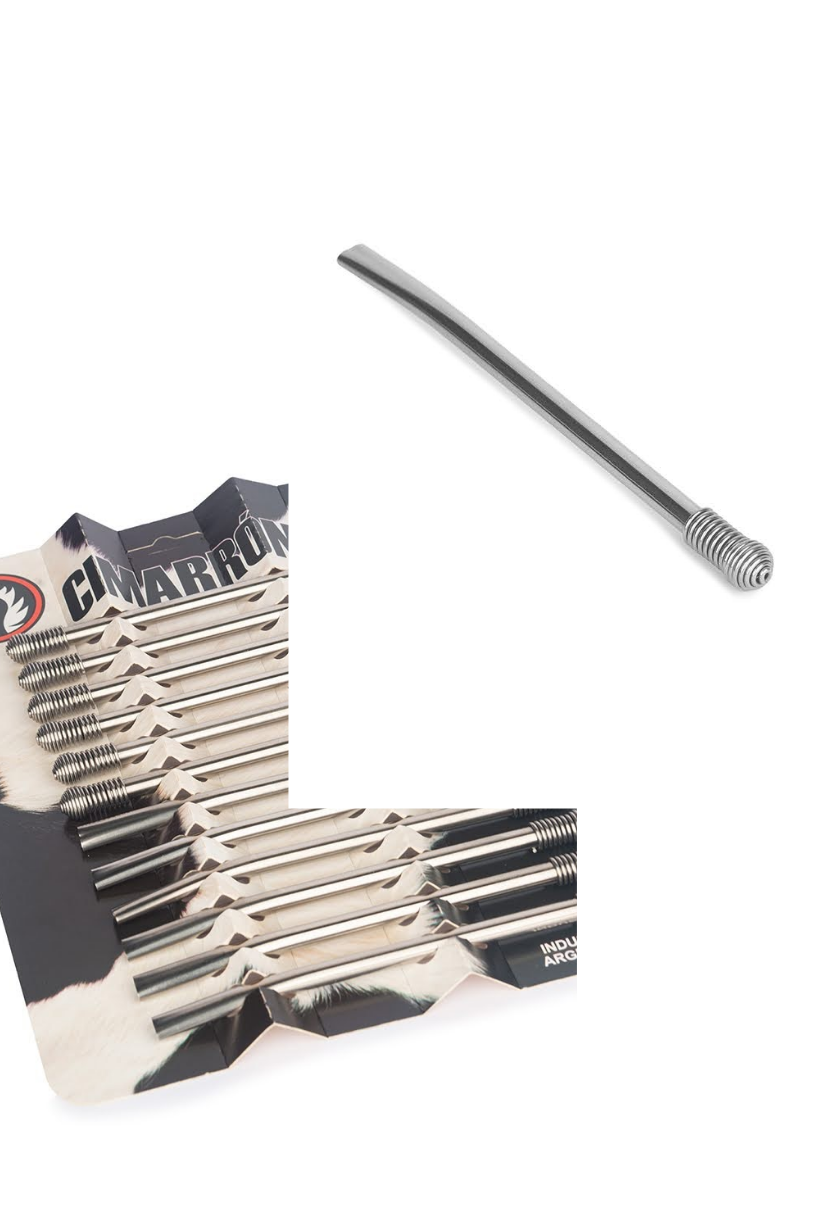 Bombilla lisa con filtro resorte - Meta Mate